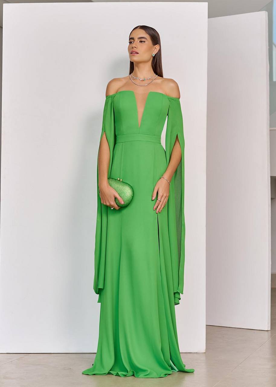 Dress Party Veridiana - Verde 289040VD01. – Fleche D'or